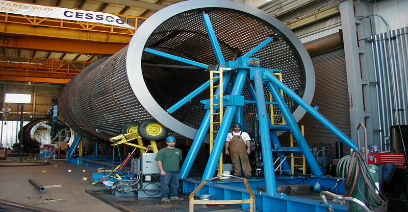 World class field machining- On site machining of Screening Drum ...